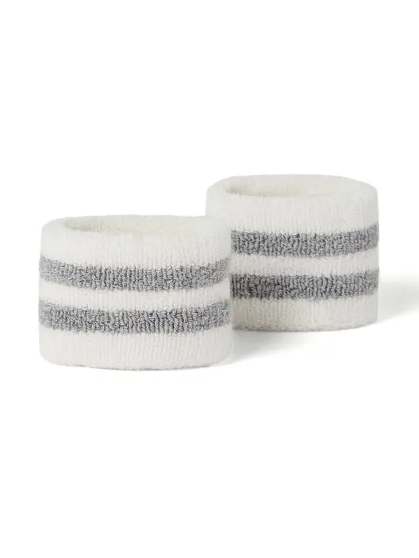 Brunello Cucinelli Striped Knitted Cotton Cuffs