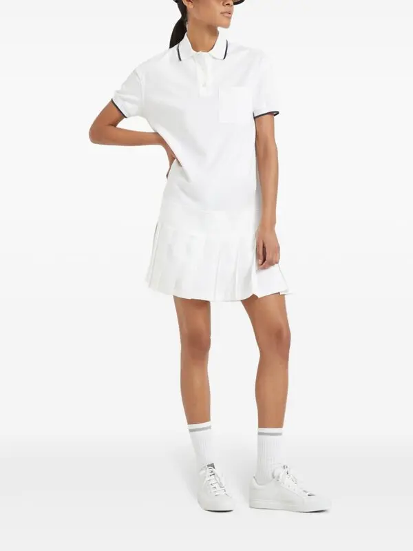Brunello Cucinelli Stripe-tipping Cotton Minidress