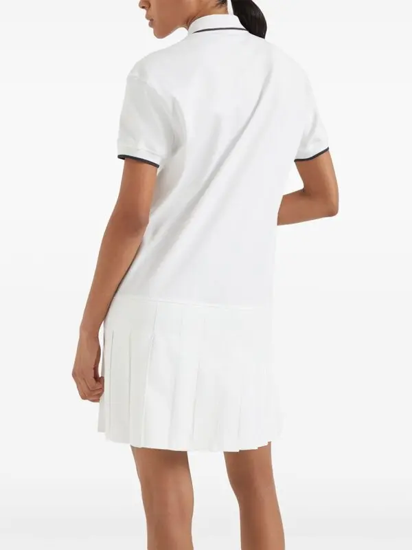 Brunello Cucinelli Stripe-tipping Cotton Minidress