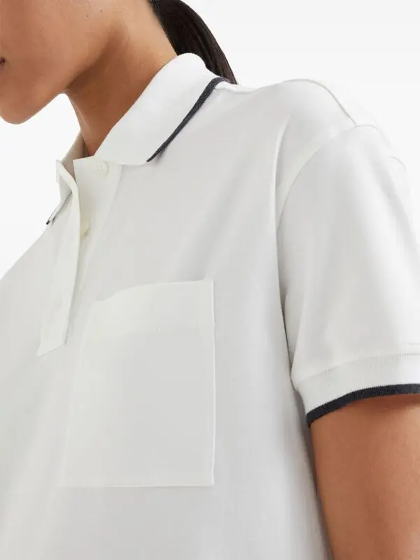 Brunello Cucinelli Stripe-tipping Cotton Minidress
