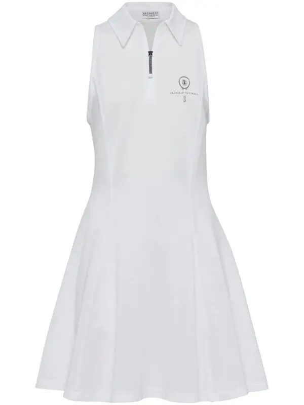 Brunello Cucinelli Logo-embroidered Dress