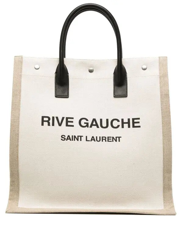 Saint Laurent Rive Gauche North/south Tote - Neutrals