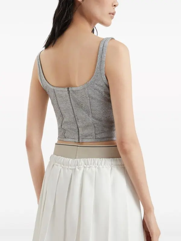 Brunello Cucinelli Sleeveless Corset Top