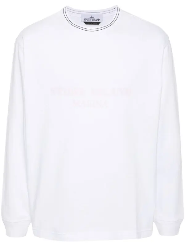 Stone Island Cotton Long Sleeve Sweatshirt