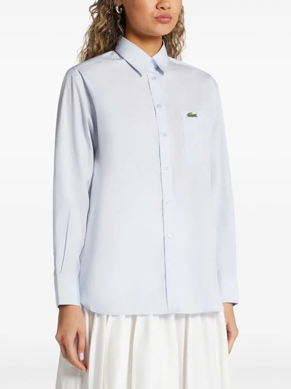 Lacoste Logo-appliqué Cotton Shirt