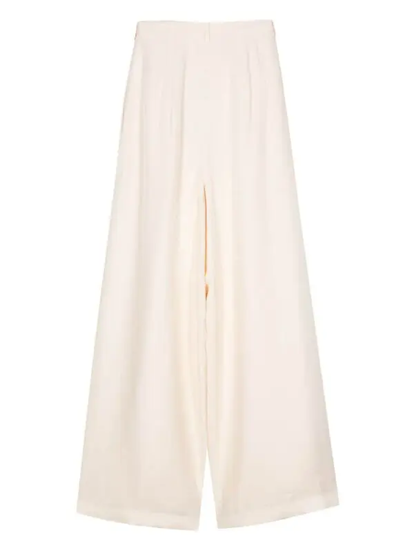 Ralph Lauren Greer Pleat-detail Palazzo Pants - Neutrals