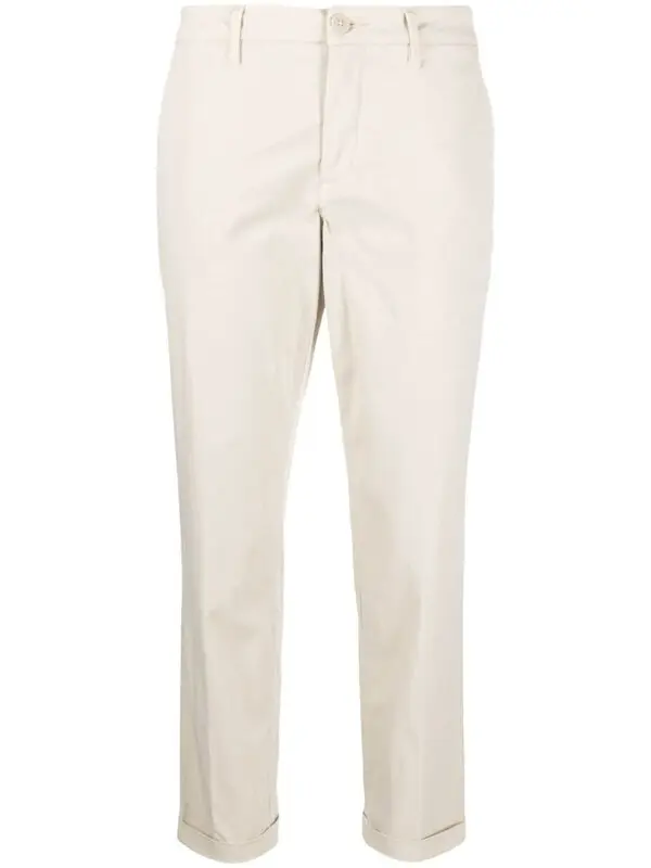 FAY Low-rise Straight-leg Chinos