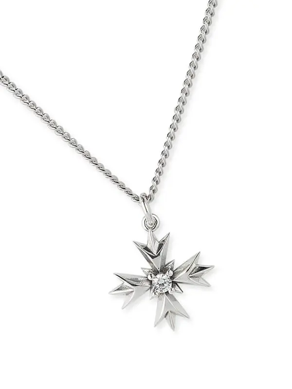 Emanuele Bicocchi Eb Crest Sterling- Necklace - Silver