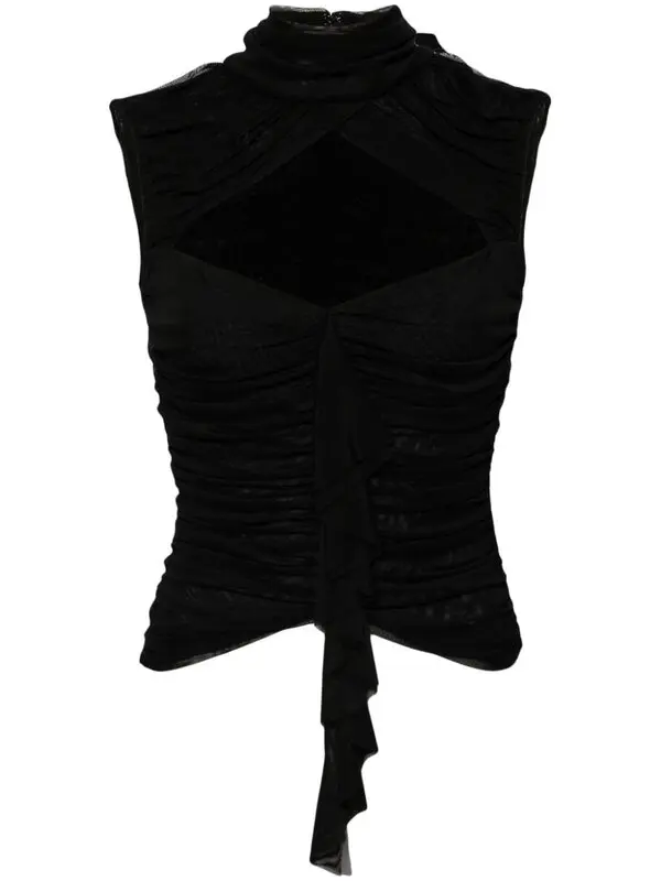 DE LA VALI Tiramisu Ruched Top