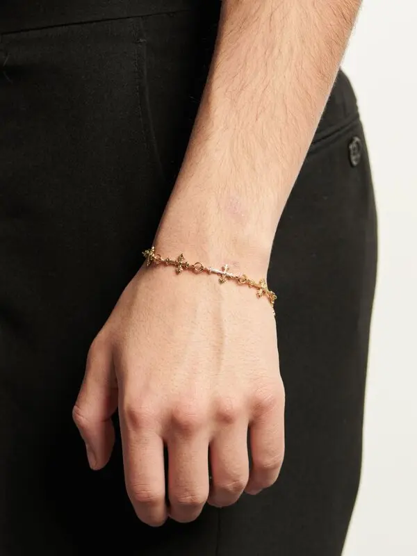 Emanuele Bicocchi Cross Sterling-silver Bracelet