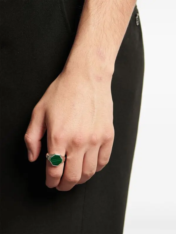 Emanuele Bicocchi Hex Signet Ring - Silver