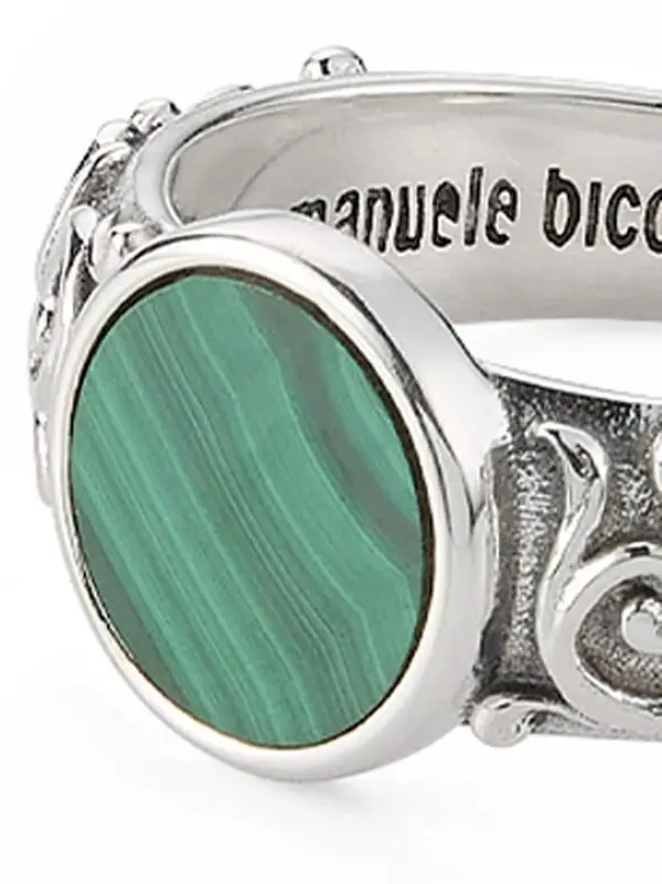 Emanuele Bicocchi Arabesque Malachite Ring - Green
