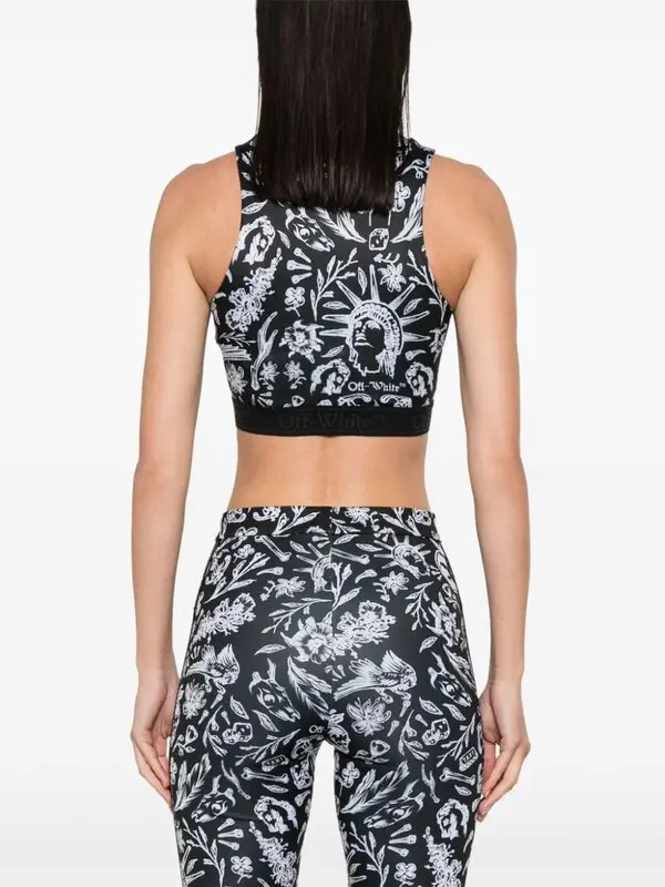 Off-White Tattoo-print Performance Top