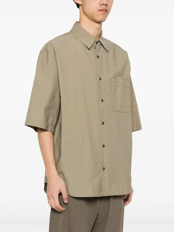 LEMAIRE Voile Shortsleeved Shirt - Green