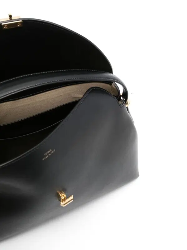 TOTEME T-lock Top-handle Bag - Black