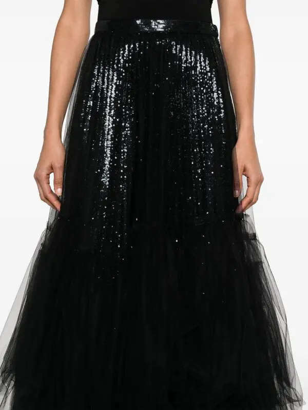 Ralph Lauren Sequinned Tulle Maxi Skirt