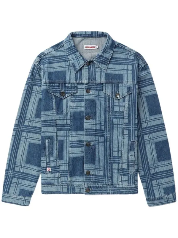 CHARLES JEFFREY Tartan Denim Jacket