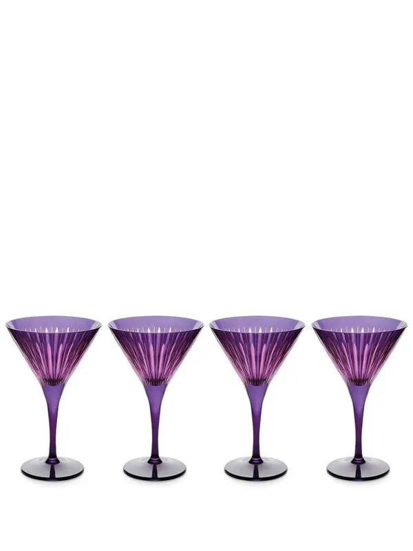L'Objet Prism Martini Glasses - Purple