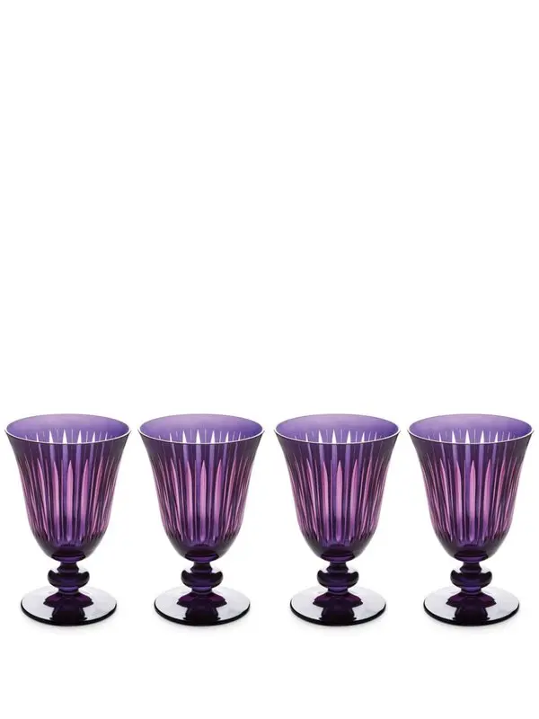 L'Objet Prism Wine Glasses - Purple