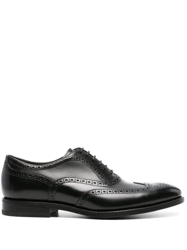 HENDERSON BARACCO Almond-toe Leather Brogues