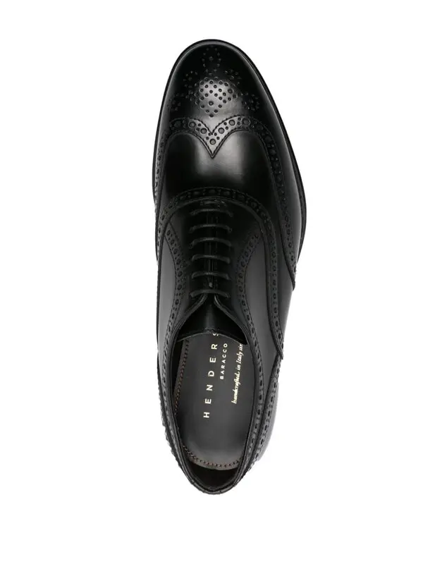 HENDERSON BARACCO Almond-toe Leather Brogues