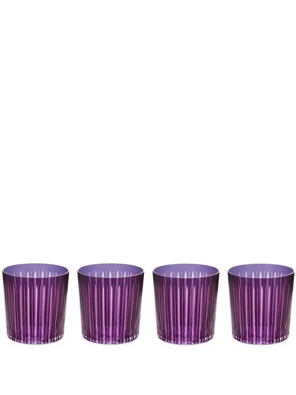 L'Objet Prism Double Old Fashioned Glasses - Purple