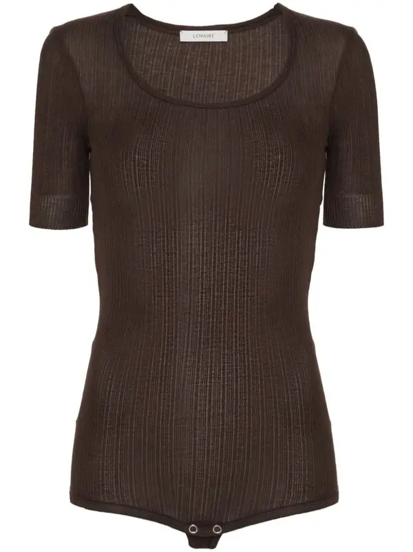 LEMAIRE Ribbed Shortsleeved Bodysuit