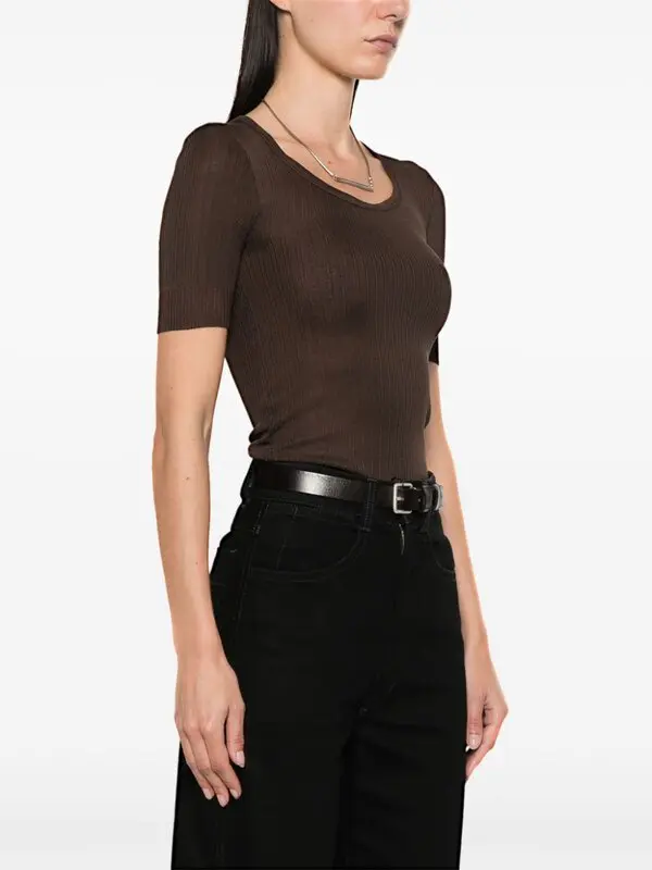 LEMAIRE Ribbed Shortsleeved Bodysuit