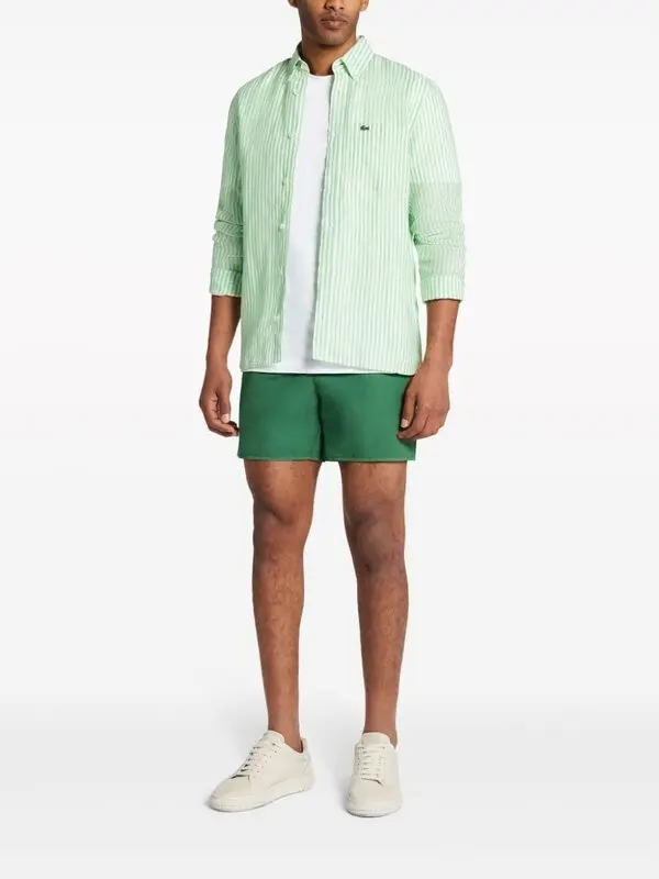 Lacoste Embroidered-logo Swim Shorts