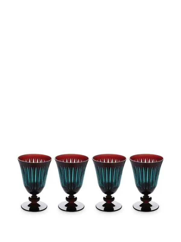 L'Objet Prism Wine Glasses - Red