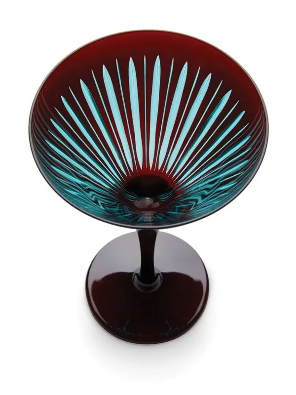 L'Objet Prism Martini Glasses - Red