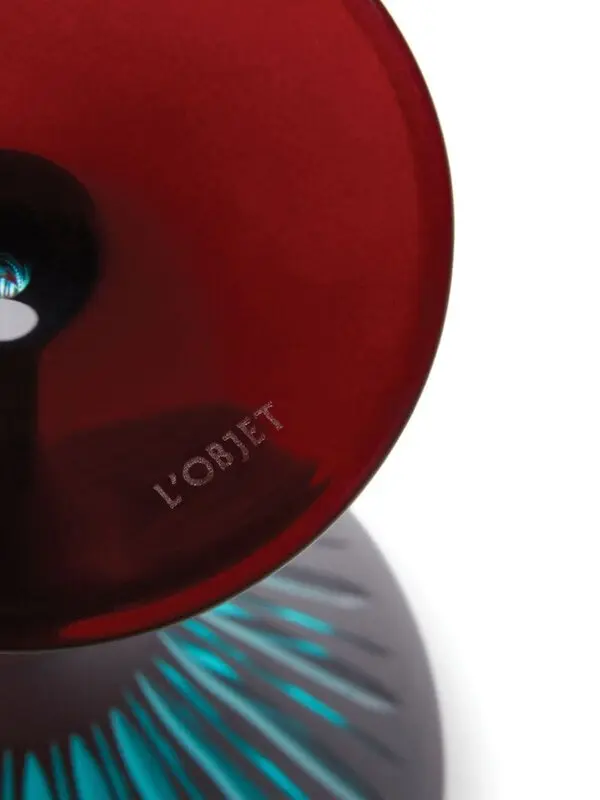 L'Objet Prism Martini Glasses - Red