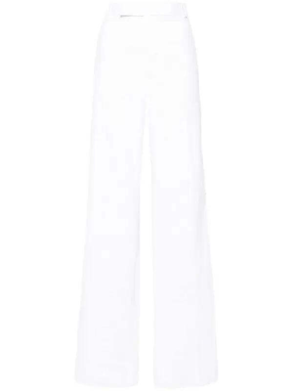 Thom Browne Pressed-crease Trousers - White