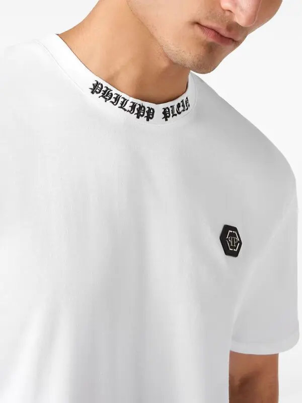 Philipp Plein Logo-appliqué Cotton T-shirt