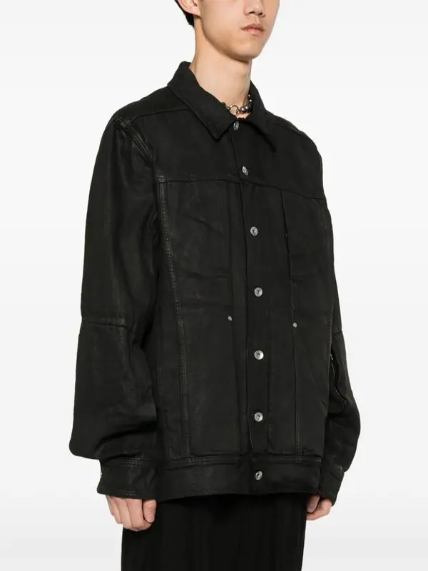 Rick Owens Worker Cotton Shirt Jacket - Black