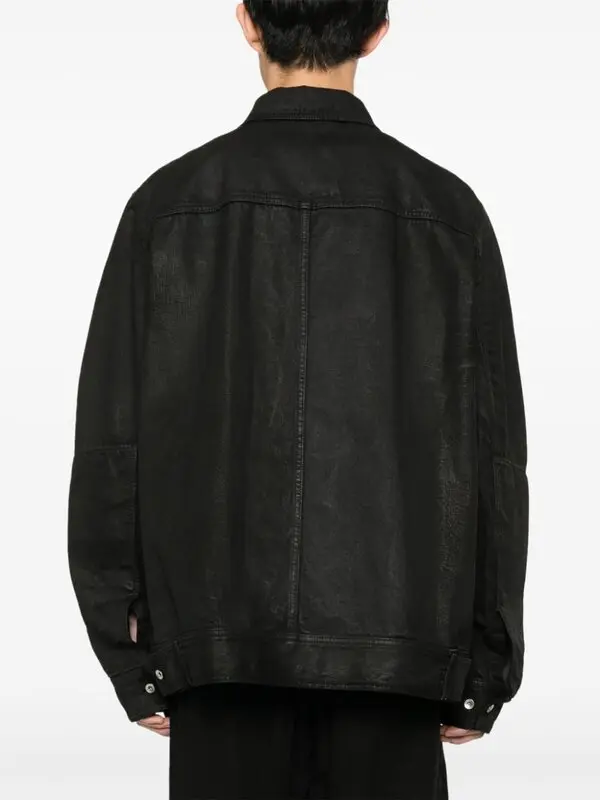 Rick Owens Worker Cotton Shirt Jacket - Black