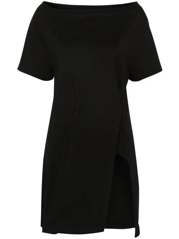 COURREGES Asymmetric Mini Dress - Black
