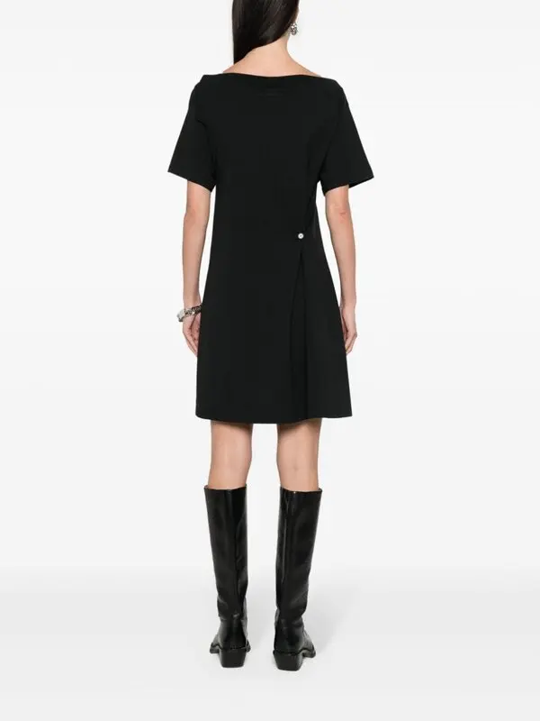 COURREGES Asymmetric Mini Dress - Black