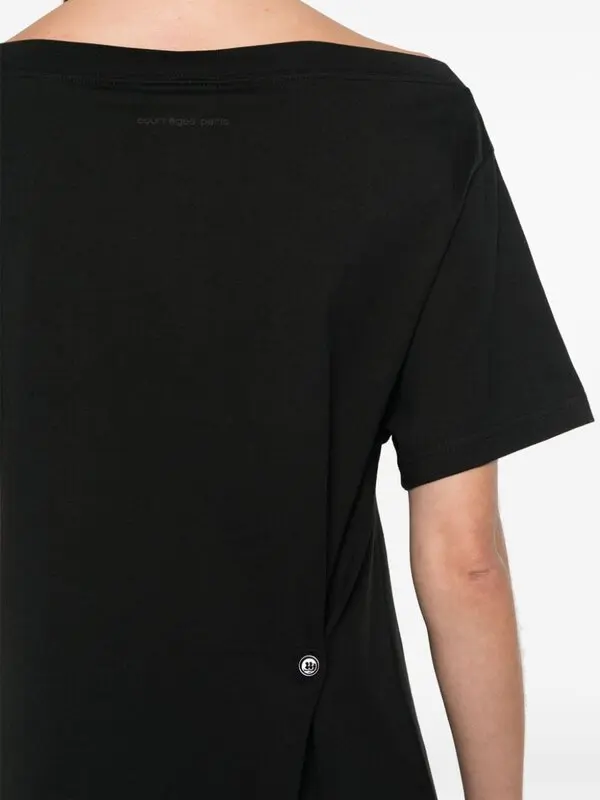 COURREGES Asymmetric Mini Dress - Black