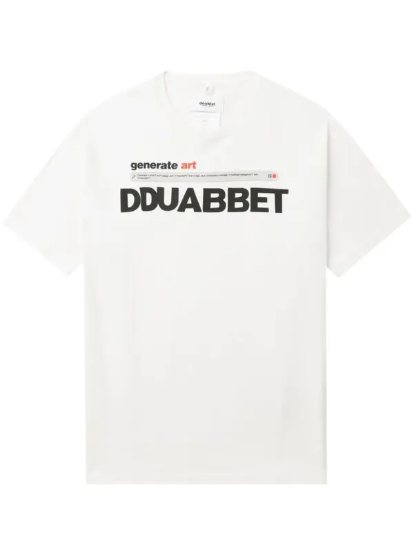 DOUBLET Text-print Cotton T-shirt