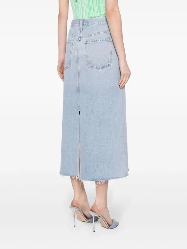 AGOLDE Della High-rise Denim Skirt - Blue
