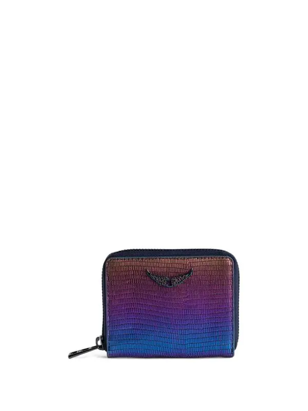 Zadig&Voltaire Mini Zv Iridescent-effect Wallet - Pink
