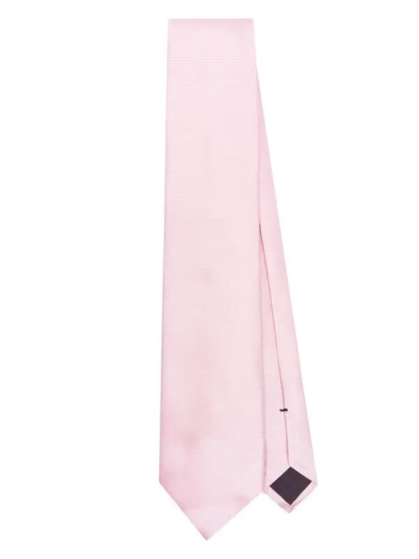 TOM FORD Striped Silk Tie - Pink