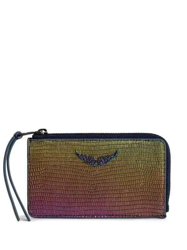 Zadig&Voltaire Zv Iridescent-effect Wallet - Yellow