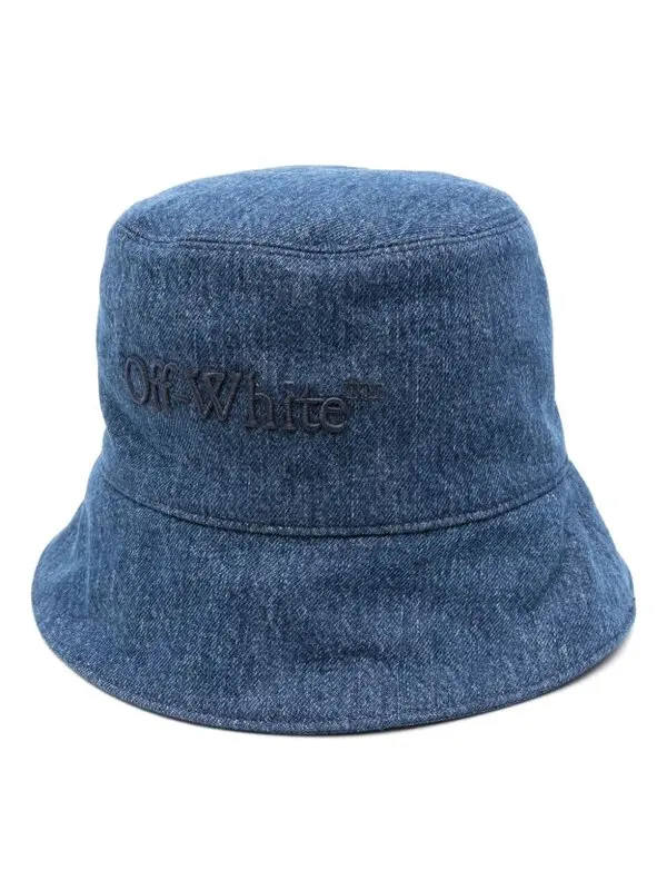Off-White Bookish Denim Bucket Hat - Blue