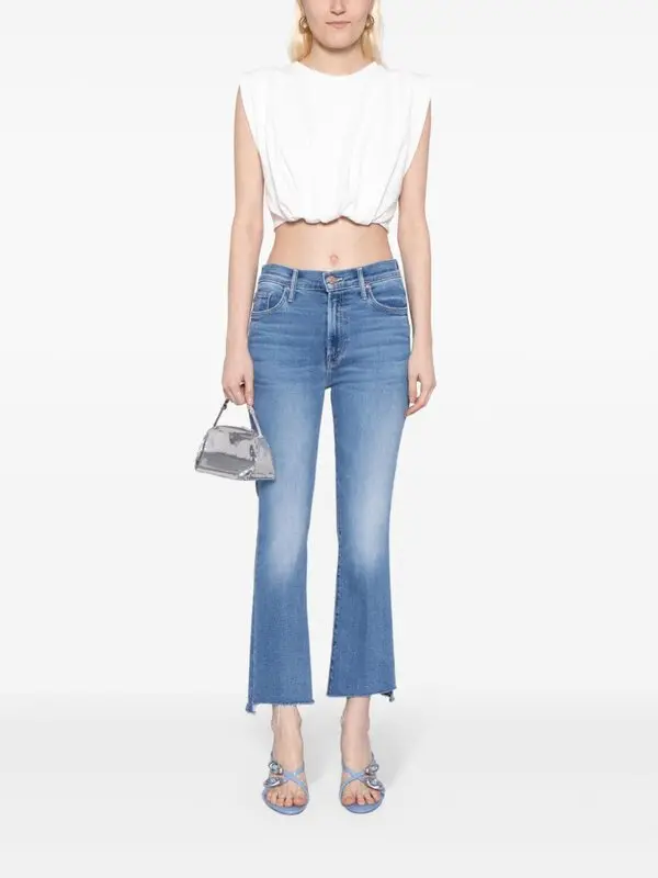 MOTHER The Insider Cropped Bootcut Jeans
