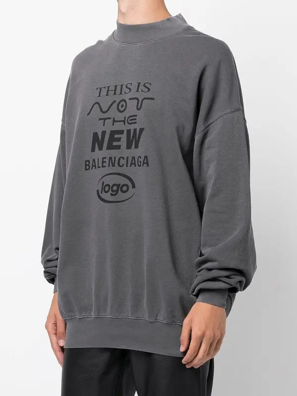 Balenciaga New Logo Printed Sweatshirt