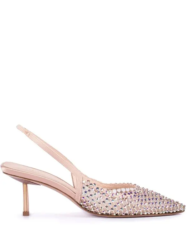 LE SILLA Gilda Crystal-embellished Pumps - Pink