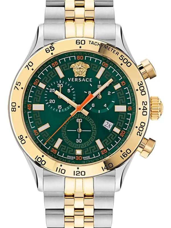 Versace Greca Dome Chrono 43mm - Green