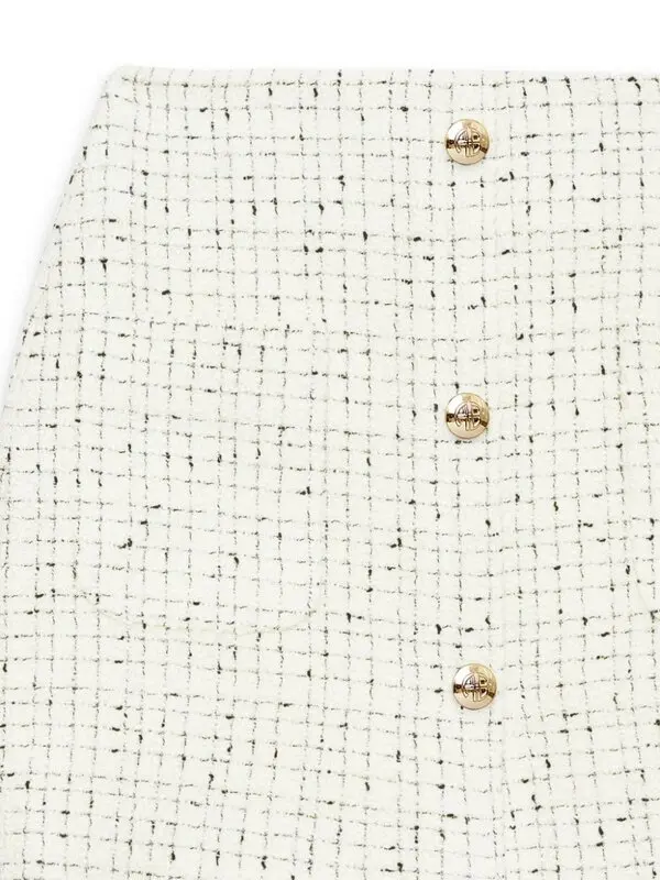 ANINE BING Mateo Tweed Miniskirt